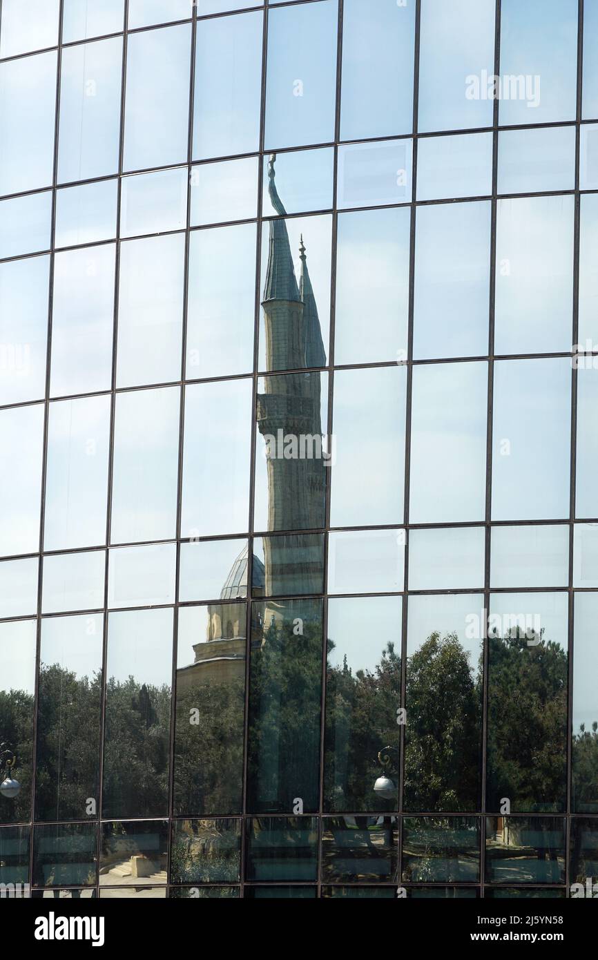 reflection, Flame Towers, Alov qüllələri, Baku, Bakı, Absheron ...