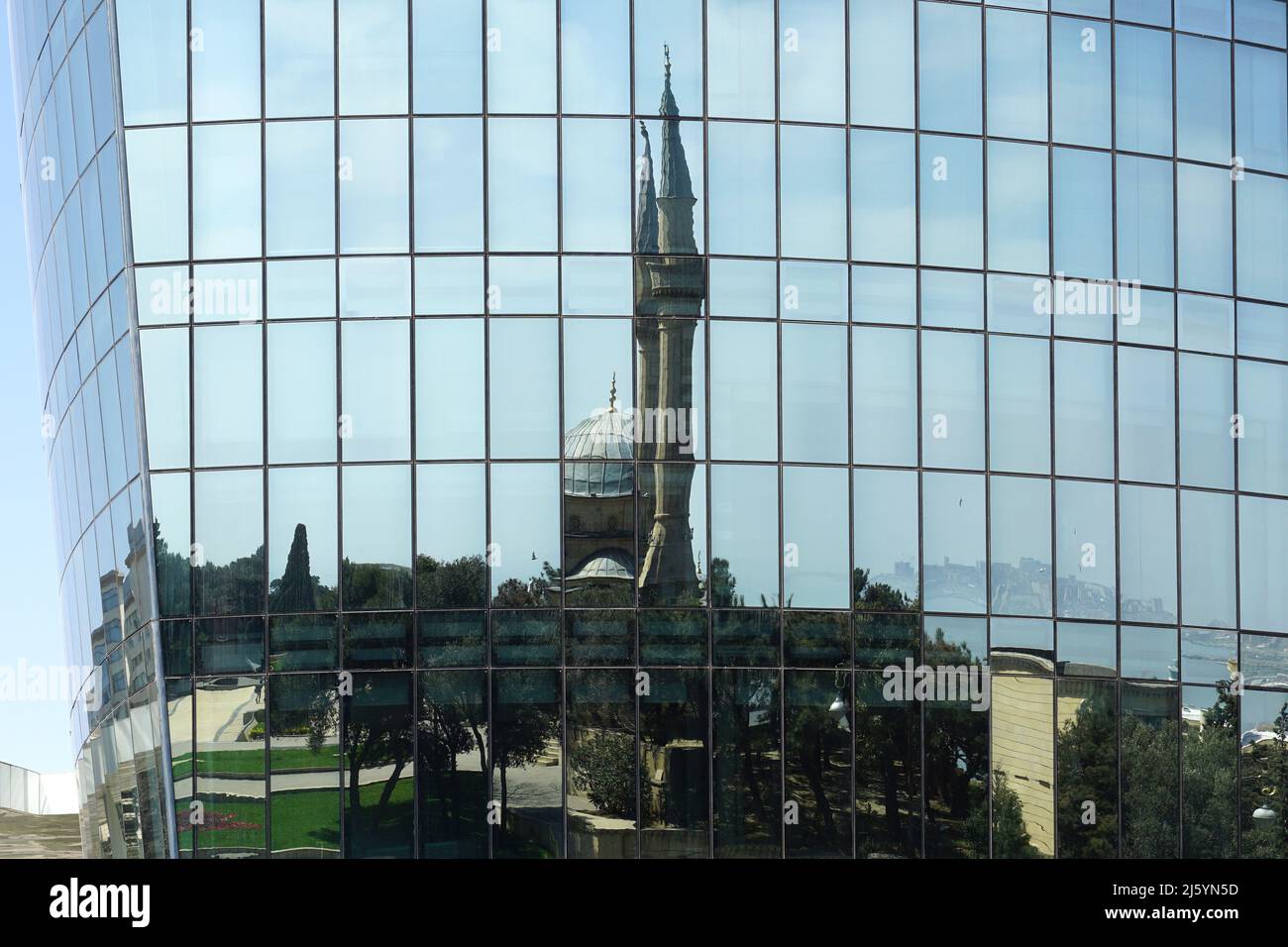 reflection, Flame Towers, Alov qüllələri, Baku, Bakı, Absheron ...