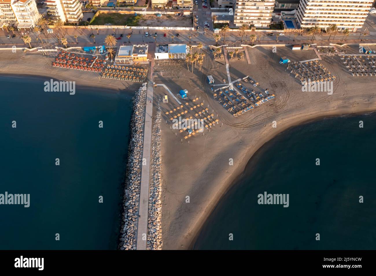 beach view of the center of Fuengirola, Andalusia Stock Photo - Alamy