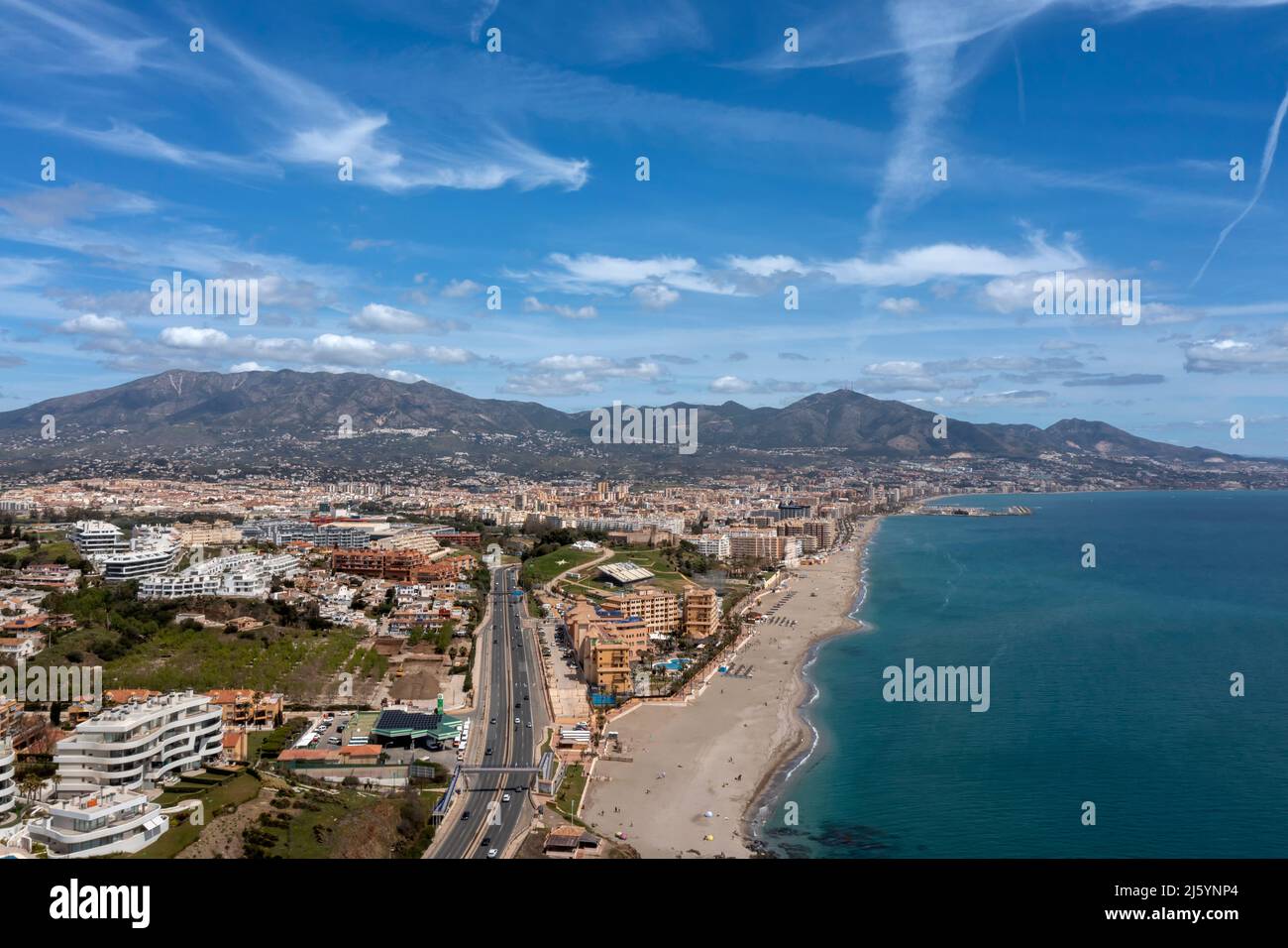 beach view of the center of Fuengirola, Andalusia Stock Photo - Alamy