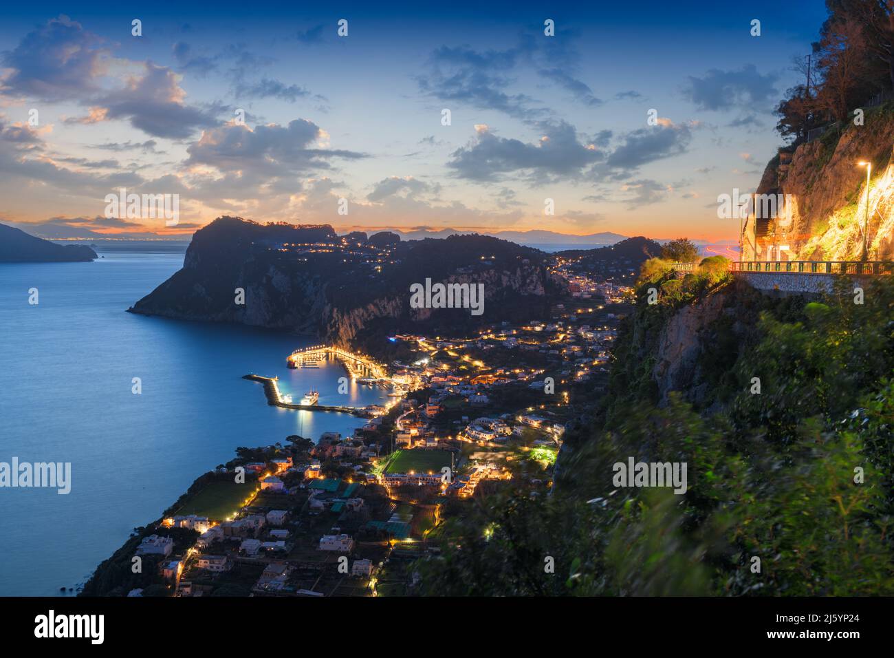 Capri night view hi-res stock photography and images - Alamy