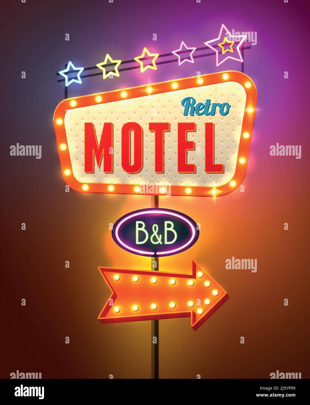 Seamless background pattern with neon sight multicolored and isolated ...