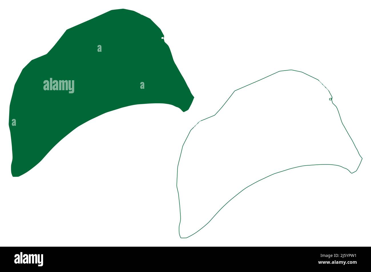 Lamu island (Republic of Kenya, Indian Ocean) map vector illustration ...