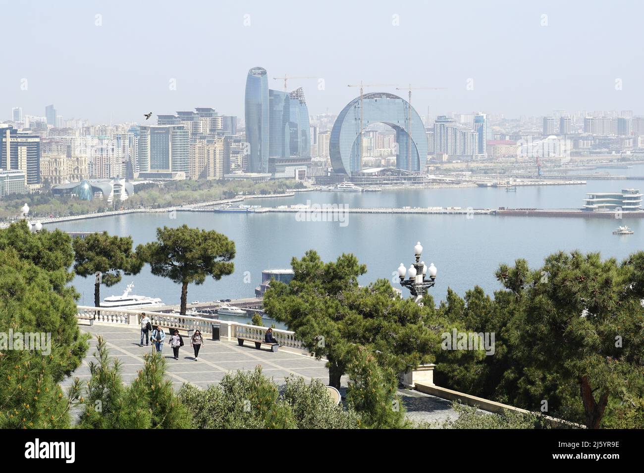 view of Baku, Bakı, Absheron Peninsula, Azerbaijan, Azərbaycan, Asia ...