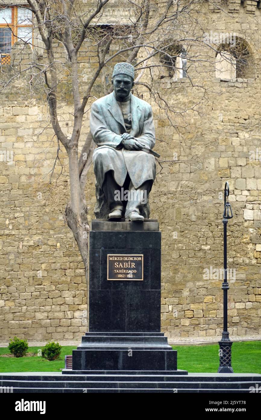 Monument to Mirza Alakbar Sabir (was an Azerbaijani satirical poet ...