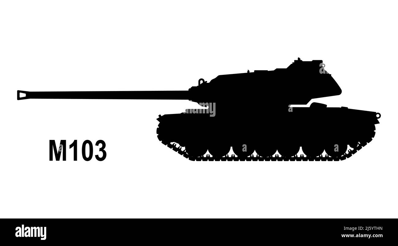 M103 tank Stock Vector Images - Alamy