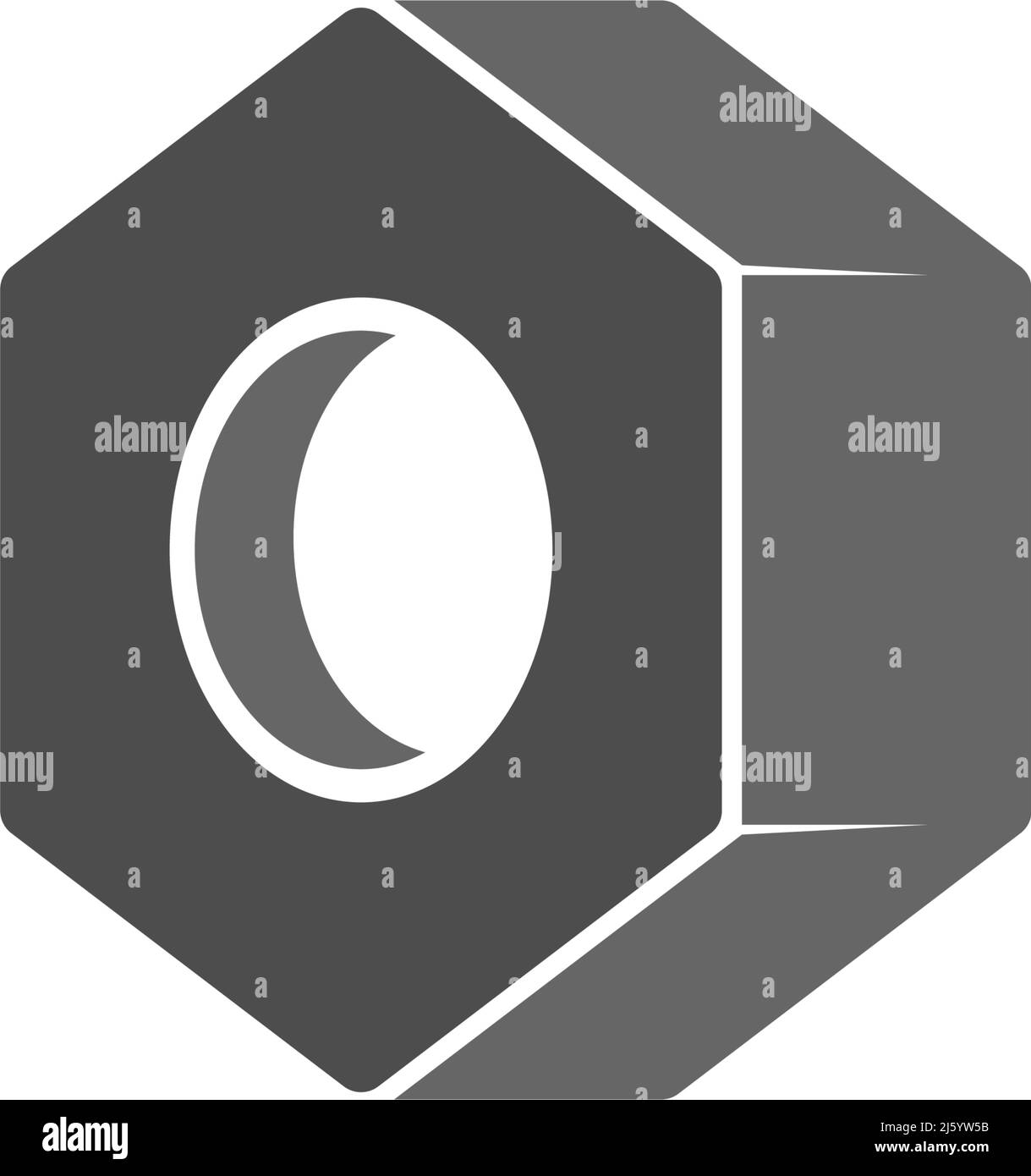 Screw, bolt icon logo design illustration template Stock Vector Image ...