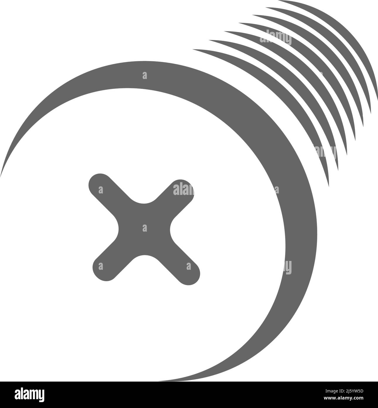 Screw, bolt icon logo design illustration template Stock Vector Image ...