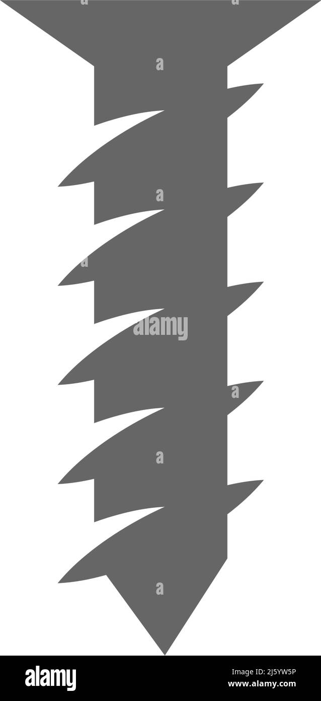 Screw, bolt icon logo design illustration template Stock Vector Image ...