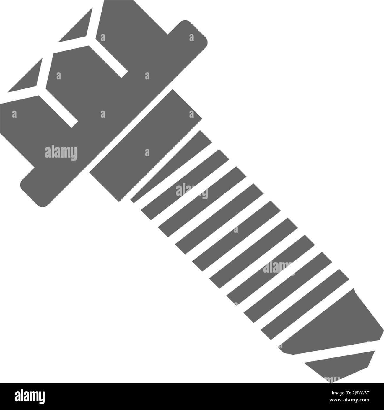 Screw, bolt icon logo design illustration template Stock Vector Image ...