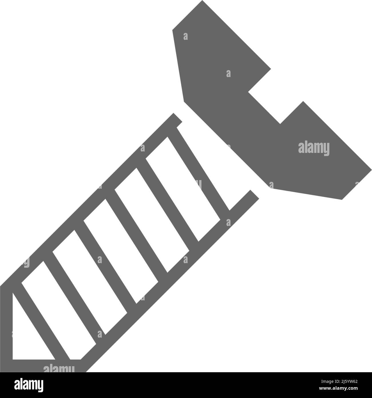 Screw, bolt icon logo design illustration template Stock Vector Image ...