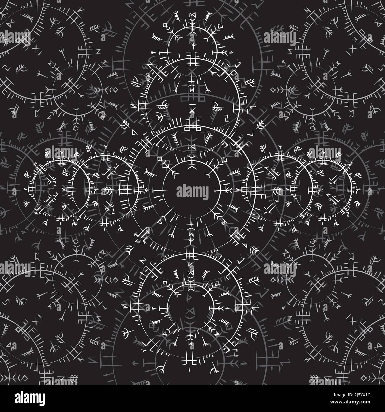 Circle white runes full background Stock Vector Image & Art - Alamy