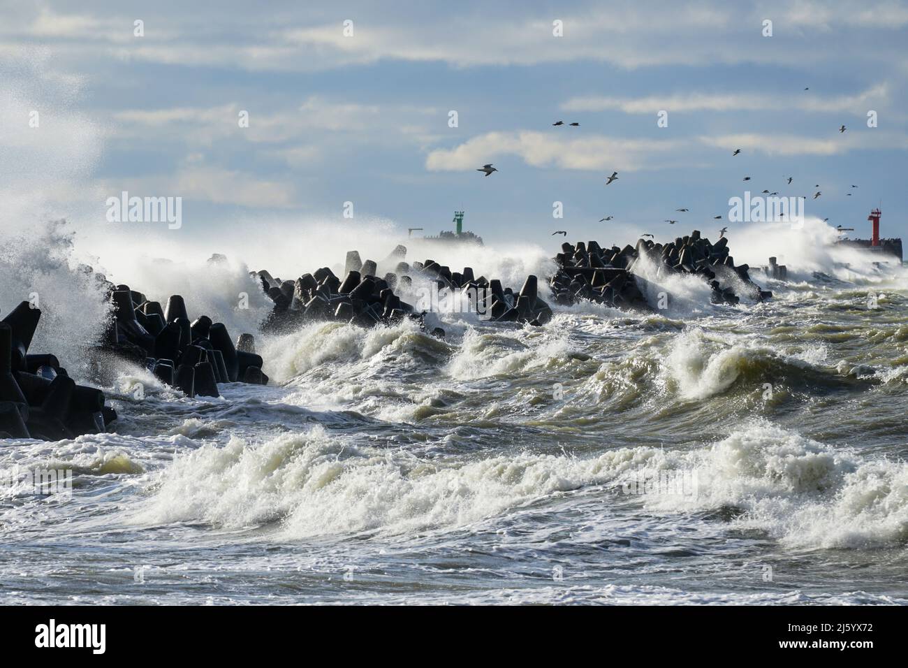 Strong sea waves hitting rocky hi-res stock photography and images - Alamy