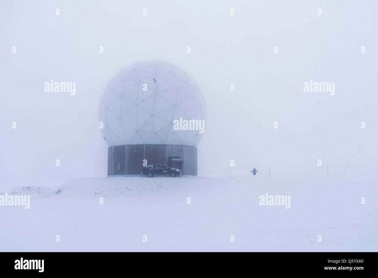 Longyearbyen, Svalbard 20220422.SvalSat on Svalbard is the world's most ...