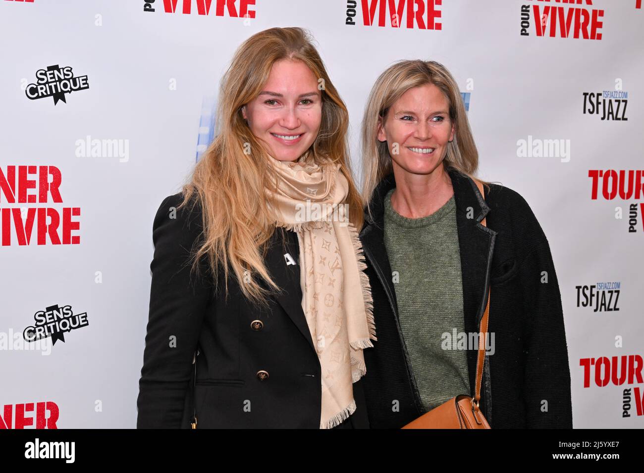 Paris, France, April 25, 2022. Rebecca Blanc Lelouch et Sarah Lelouch ...