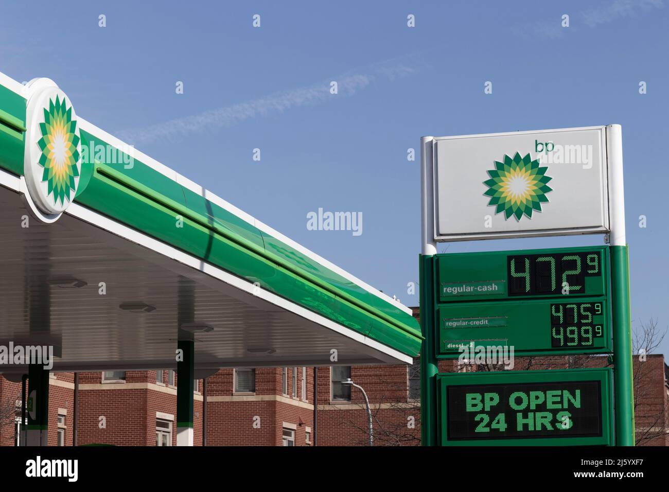 Chicago - Circa April 2022: BP Retail Gas Station. BP and British ...