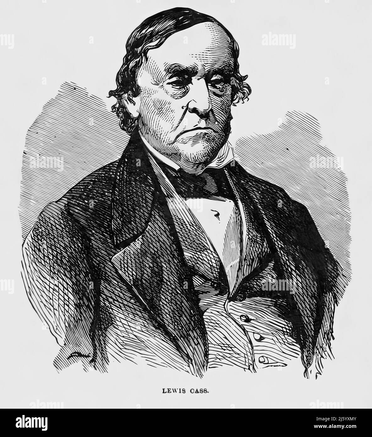 Vintage portrait of lewis cass Black and White Stock Photos & Images ...