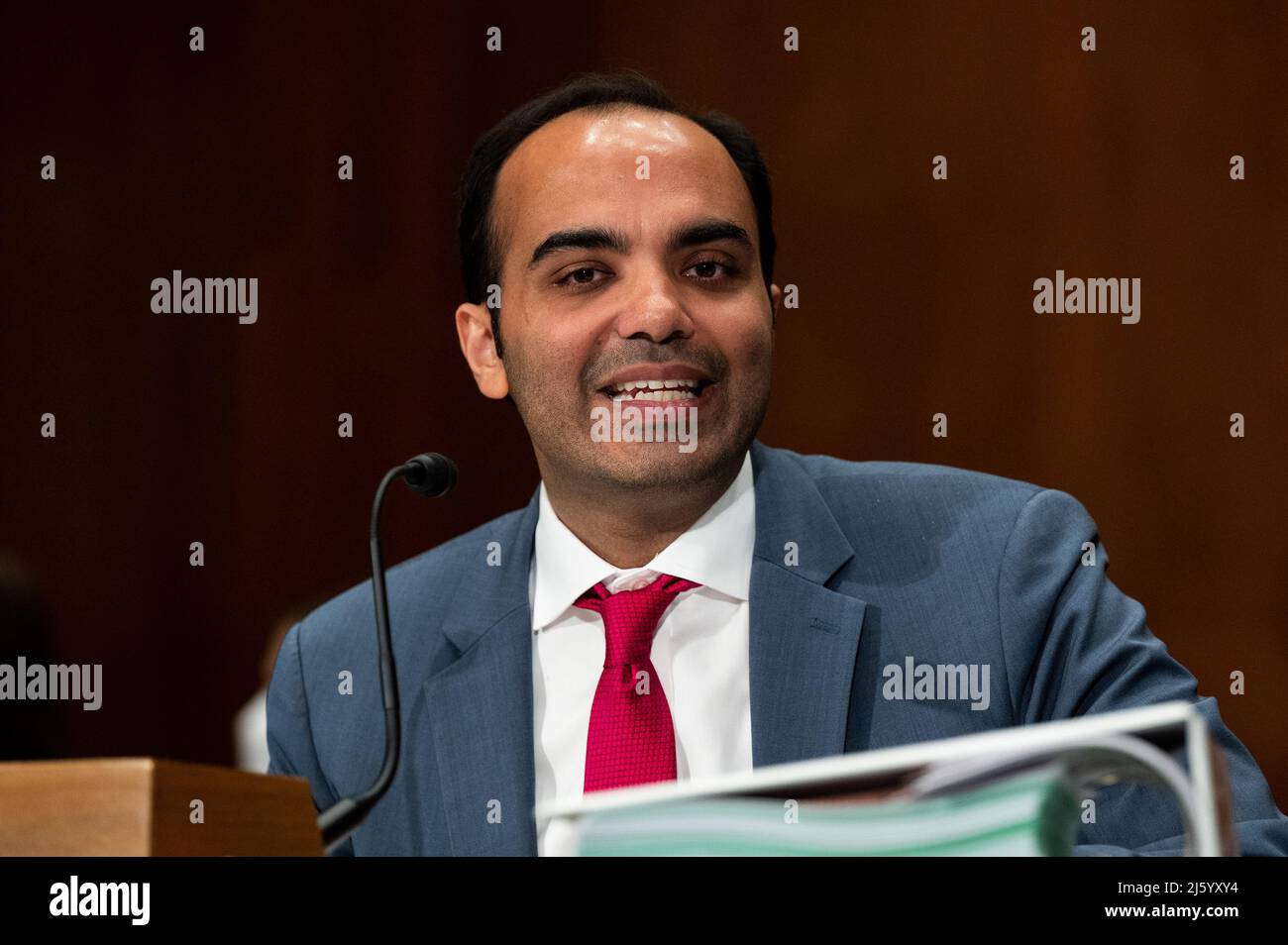 Rohit Chopra, Director, Consumer Financial Protection Bureau, speaking ...