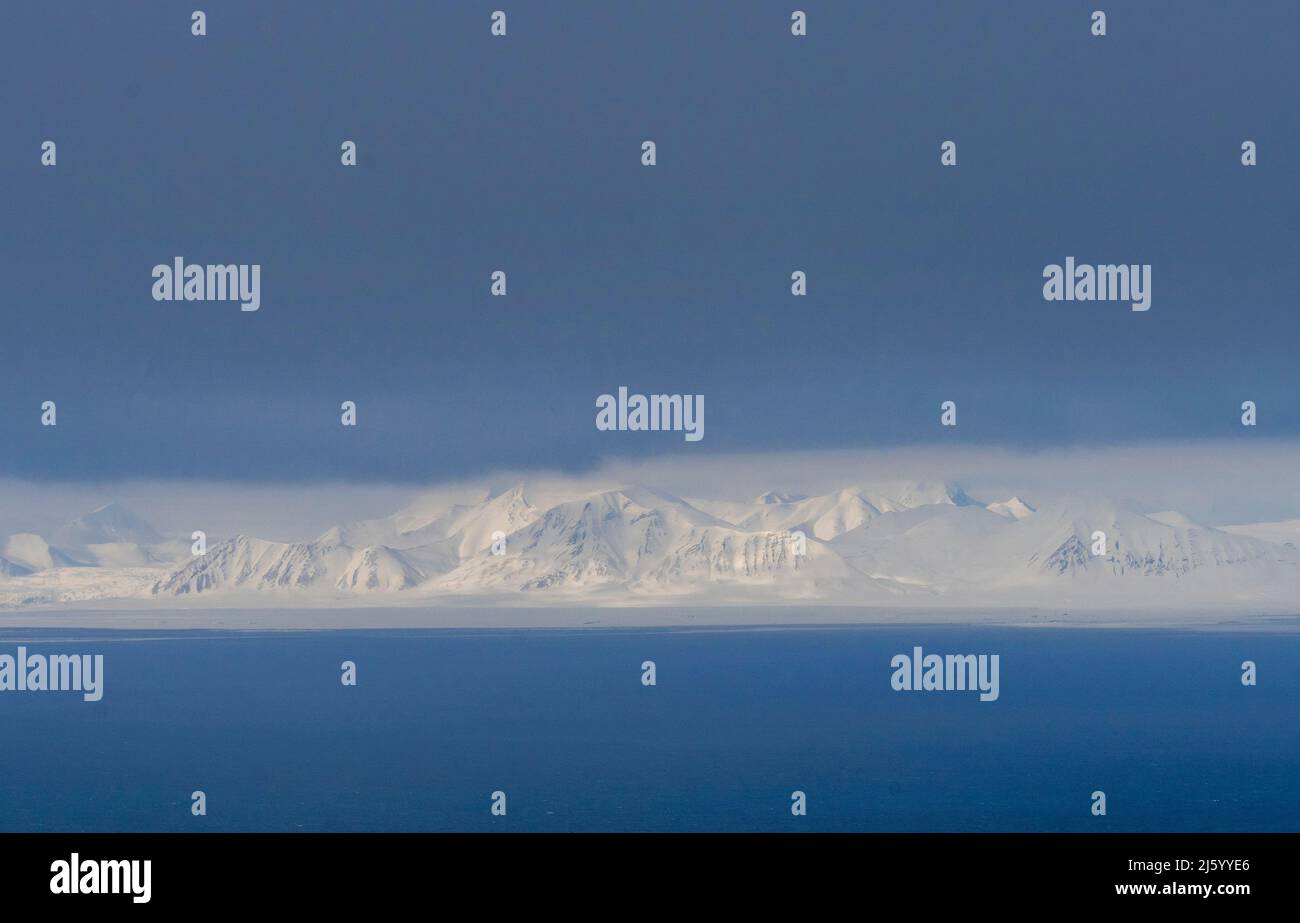 Longyearbyen, Svalbard 20220422.View from the Global Seed Vault on ...