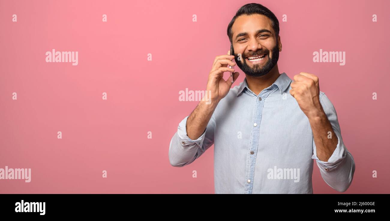 Indian fist success man hi-res stock photography and images - Alamy