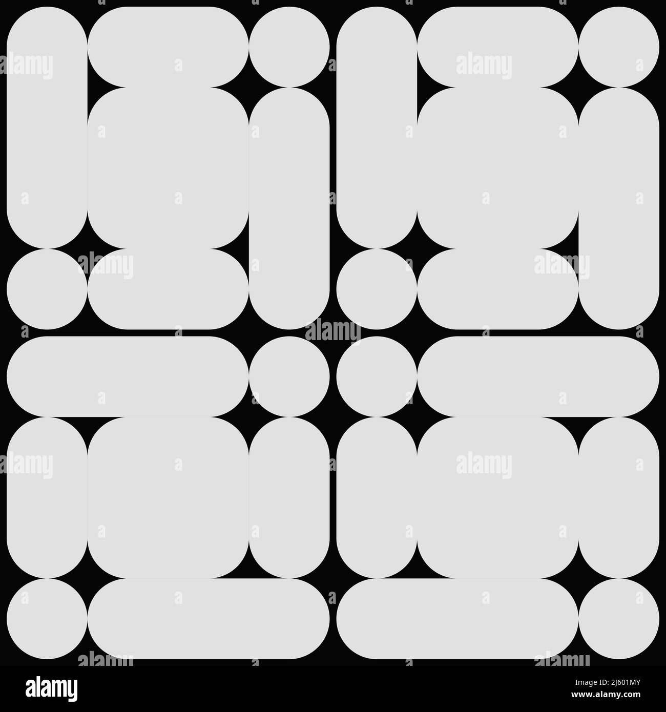 Modern abstract vector artwork made with various simple geometric forms ...
