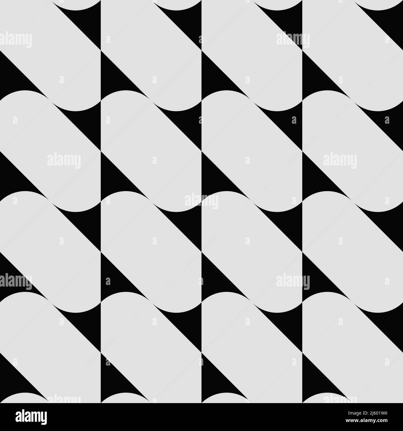 Modern abstract vector artwork made with various simple geometric forms ...