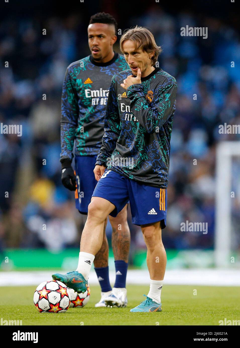 Etihad stadium real madrids luka modric hi-res stock photography and ...