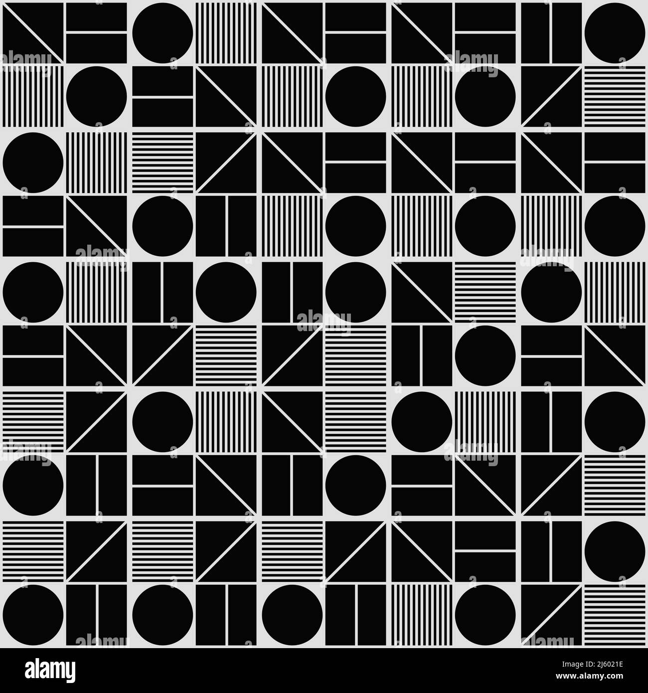 Brutalist Art inspired vector pattern artwork made with abstract ...