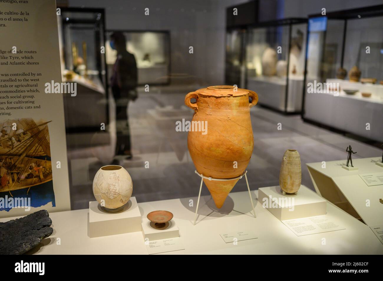 Clay amphora. Phoenician colonization. The National Archaeological ...