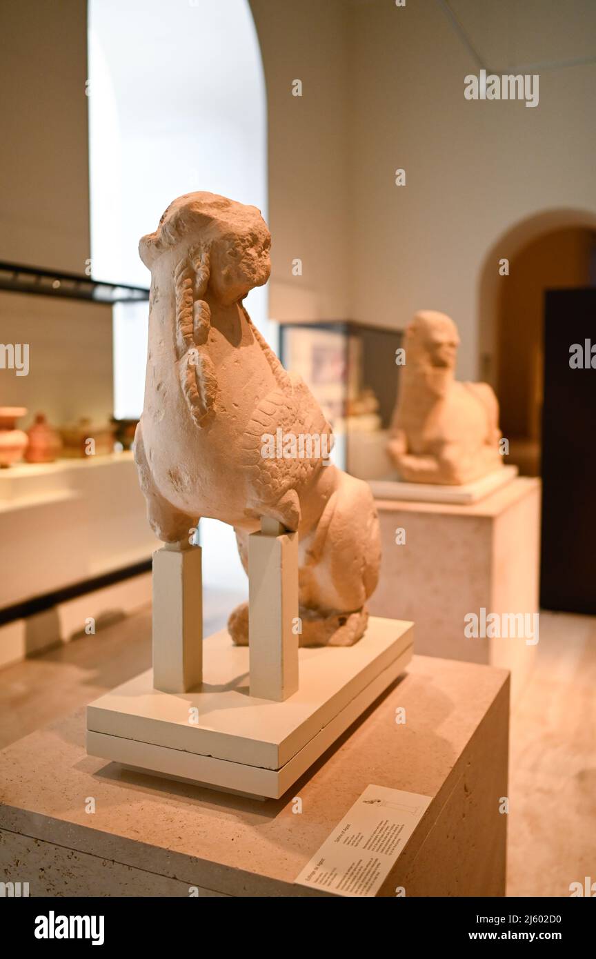 Agost Sphynx (Esfinge de Agost). Limestone. The National Archaeological ...
