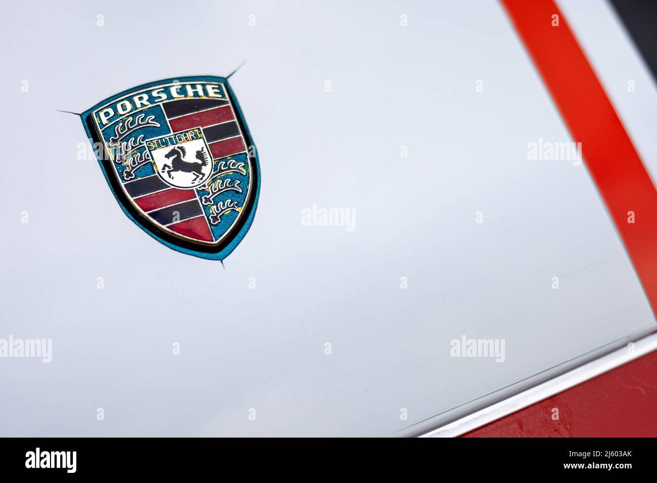 1979 Porsche 911 bonnet badge Stock Photo - Alamy
