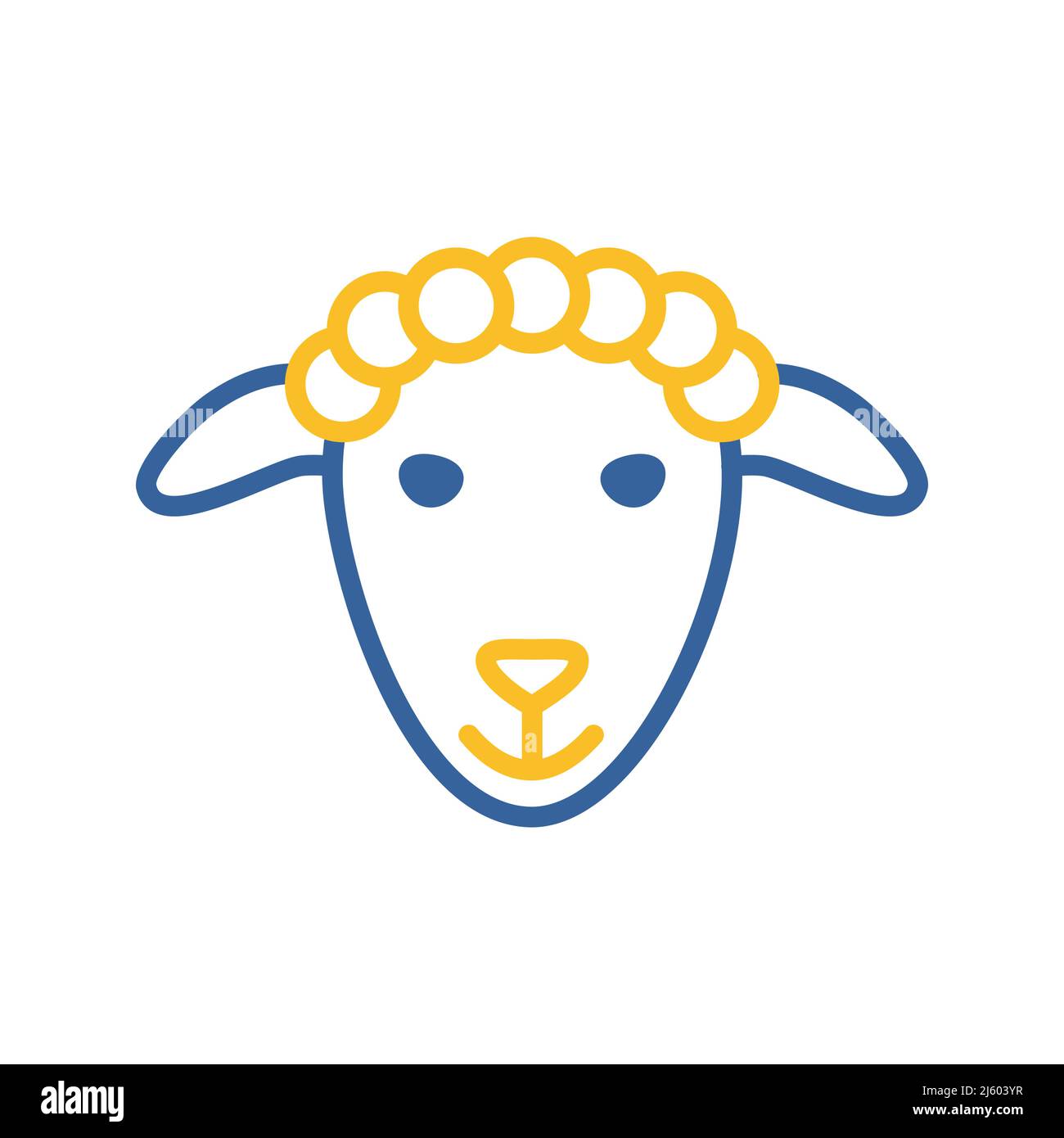 Sheep icon. Farm animal vector illustration. Agriculture sign. Graph ...