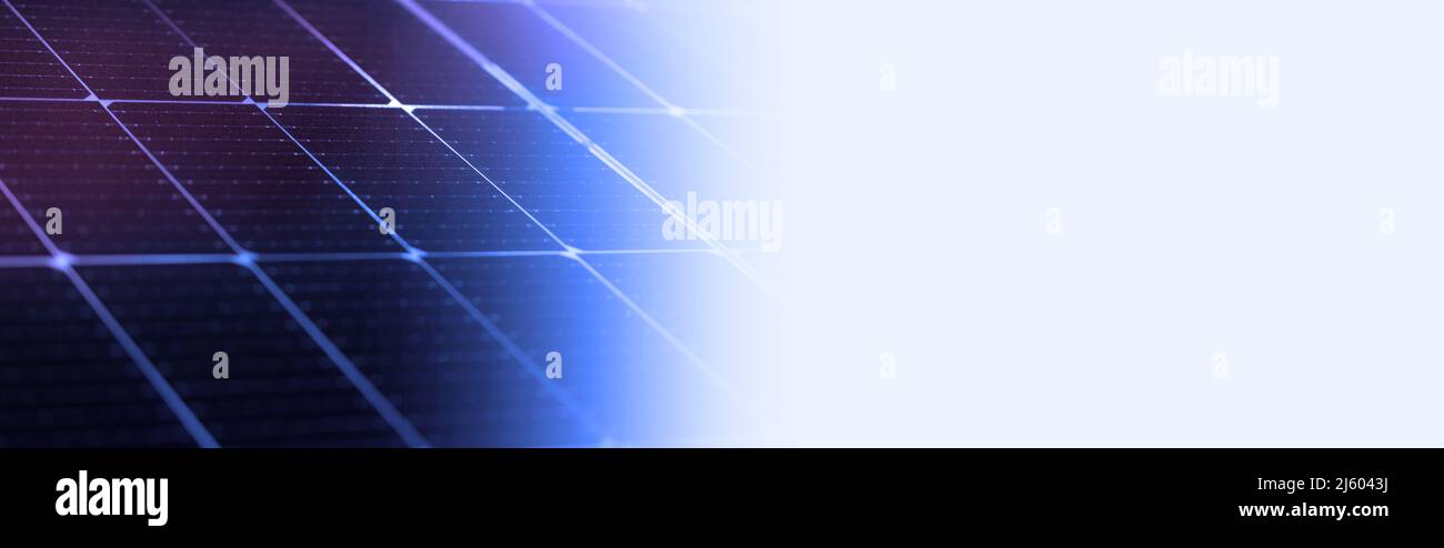 Solar panel, close-up photovoltaic. Place to copy on white background ...