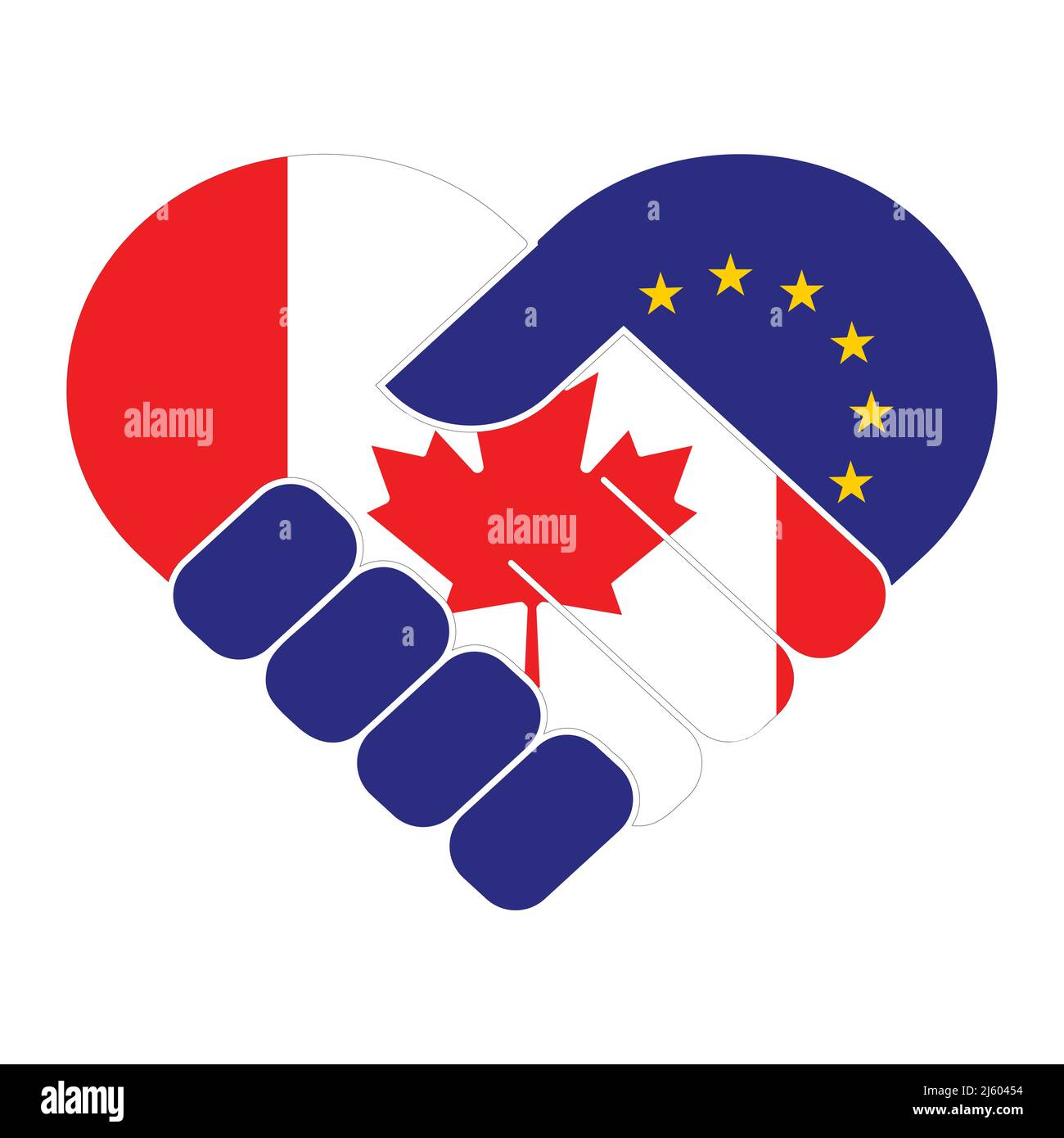 Canada eu flag Stock Vector Images - Alamy