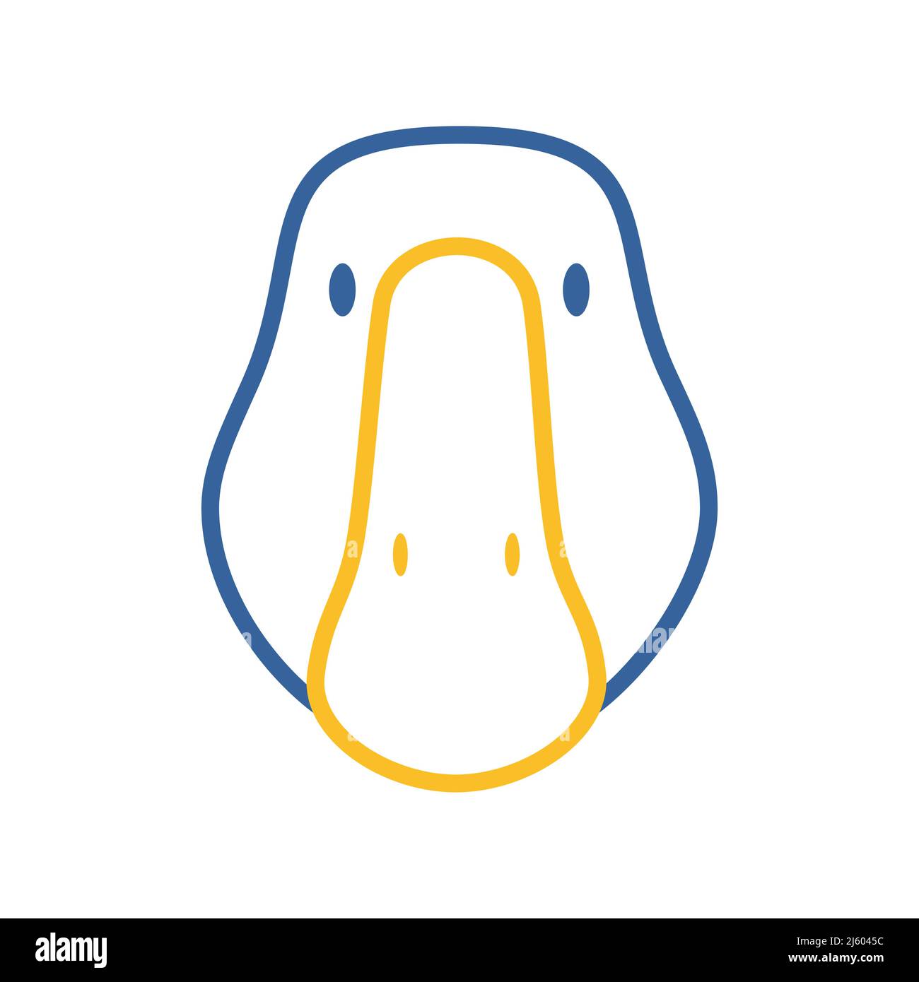 Goose icon. Farm animal vector illustration. Agriculture sign. Graph ...