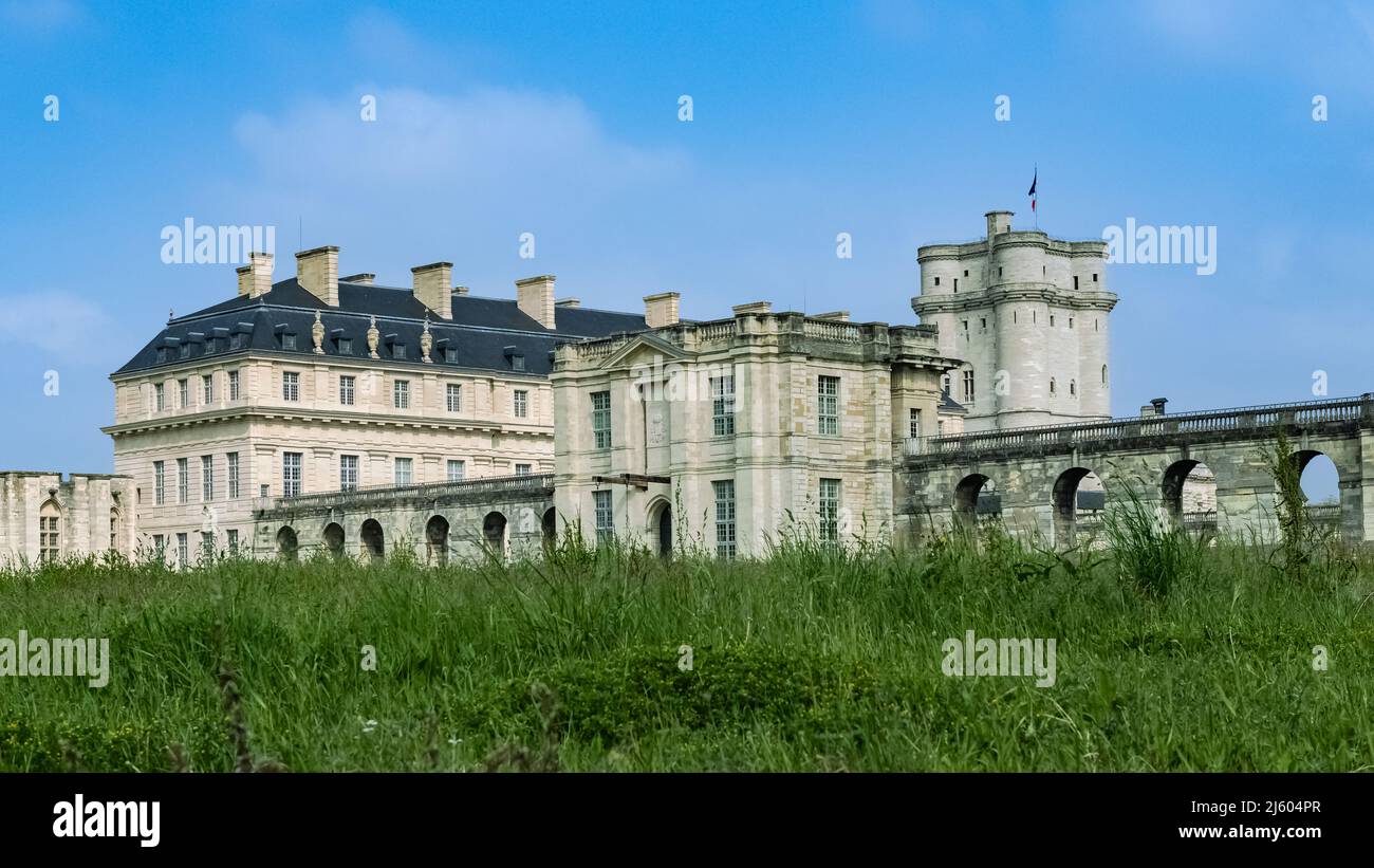 Vincennes in France, the beautiful French royal castle in the center ...