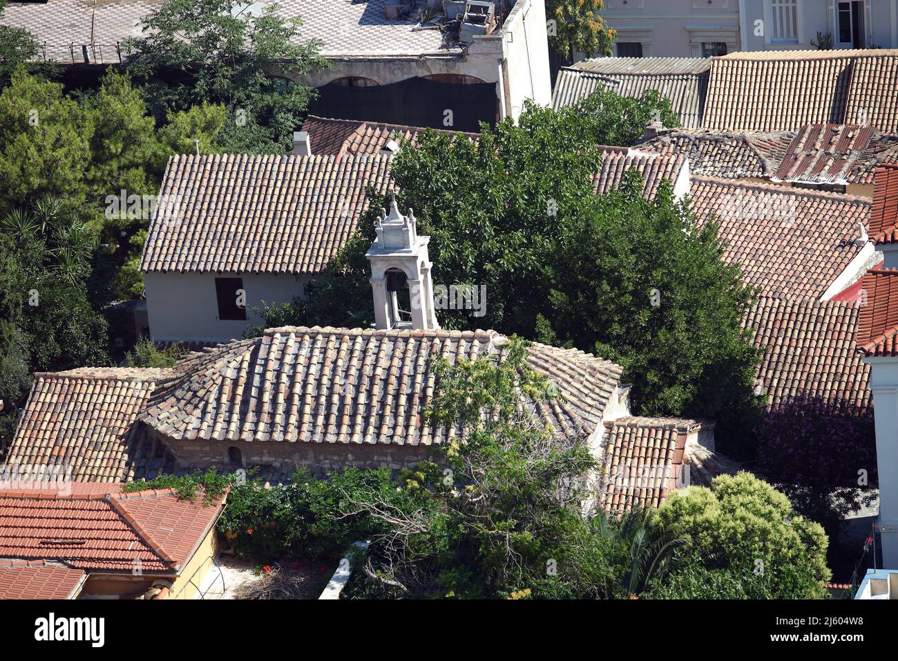 Athens City details from Acropolis in Greece. Athens is one of the ...