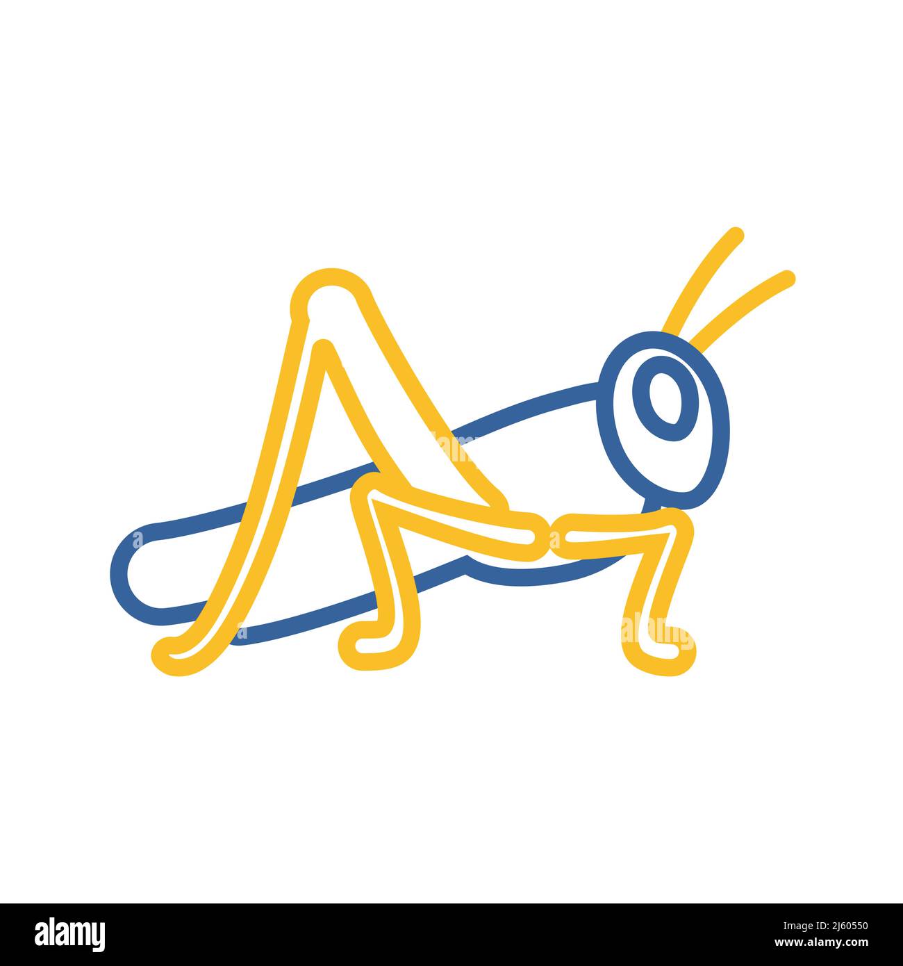 Grasshopper locust icon. Agriculture sign. Graph symbol for your web ...