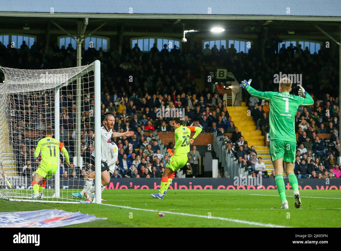 Fulham, UK. 26th April 2022: Craven Cottage, Fulham, London, England ...