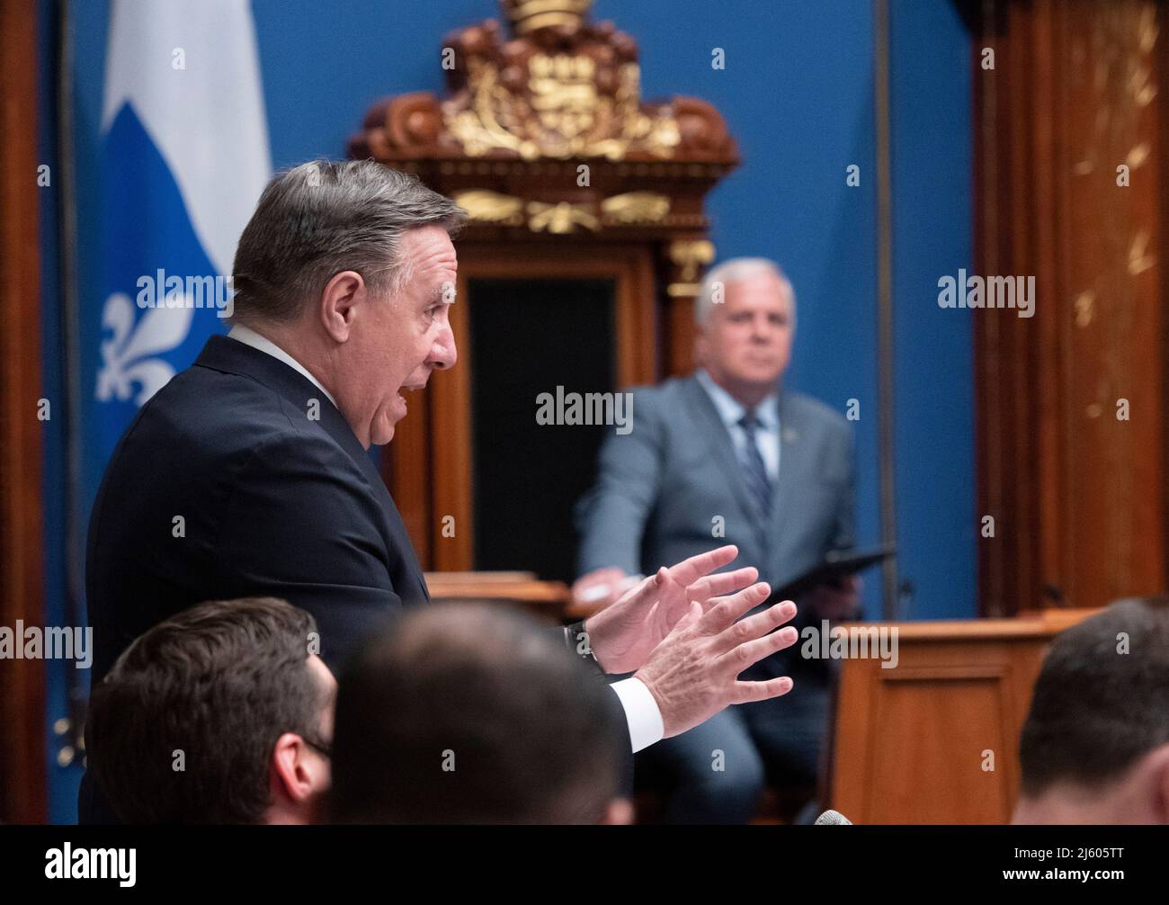 Quebec Premier Francois Legault responds to the Opposition during ...