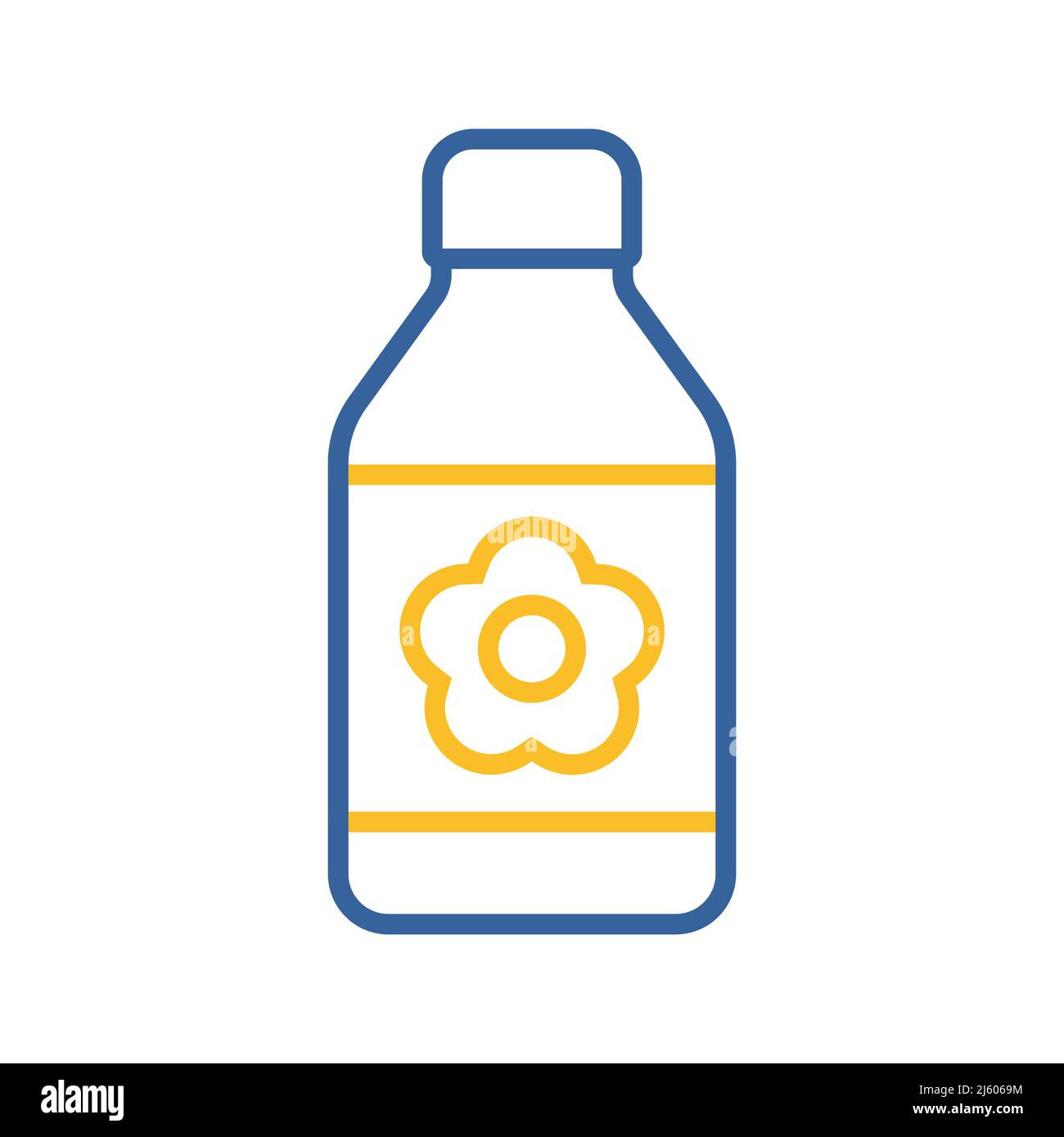 Garden packing bottle of fertilizer vector icon. Graph symbol for ...