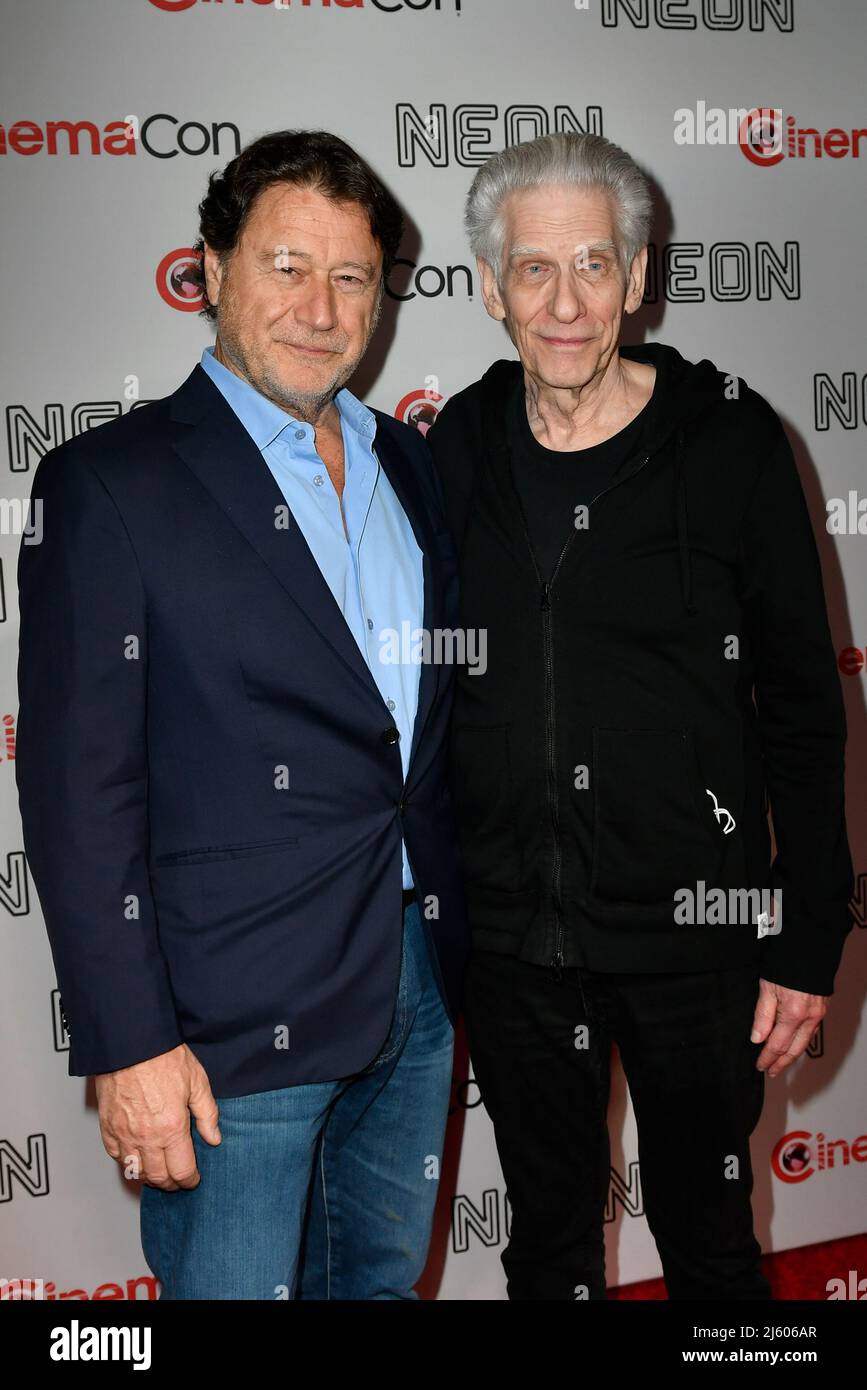 Las Vegas, NV, USA. 26th Apr, 2022. Robert Lantos and David Cronenberg ...