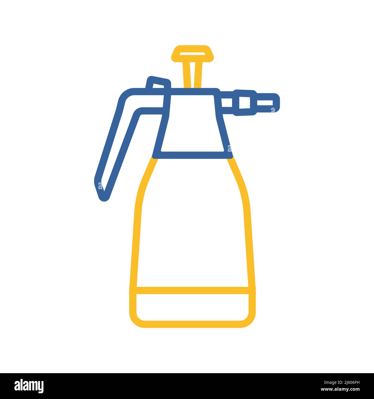 Garden hand compression sprayer pump vector icon. Graph symbol for ...