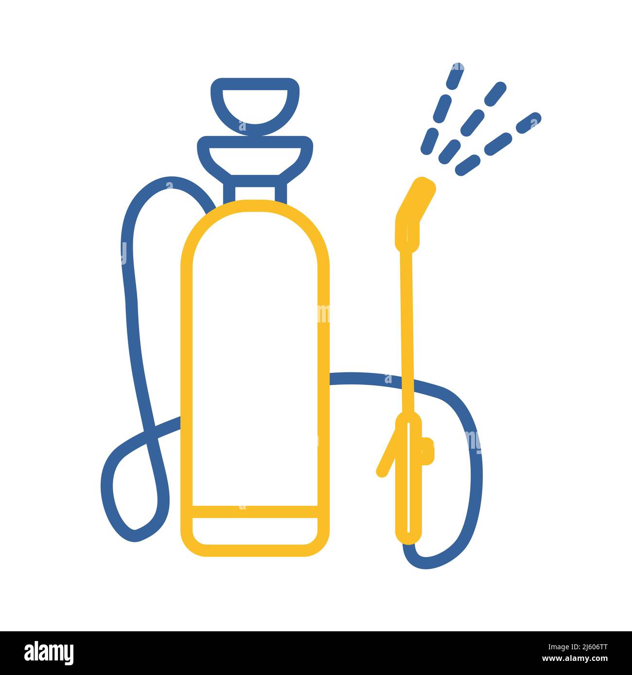 Spraying plants Stock Vector Images - Alamy