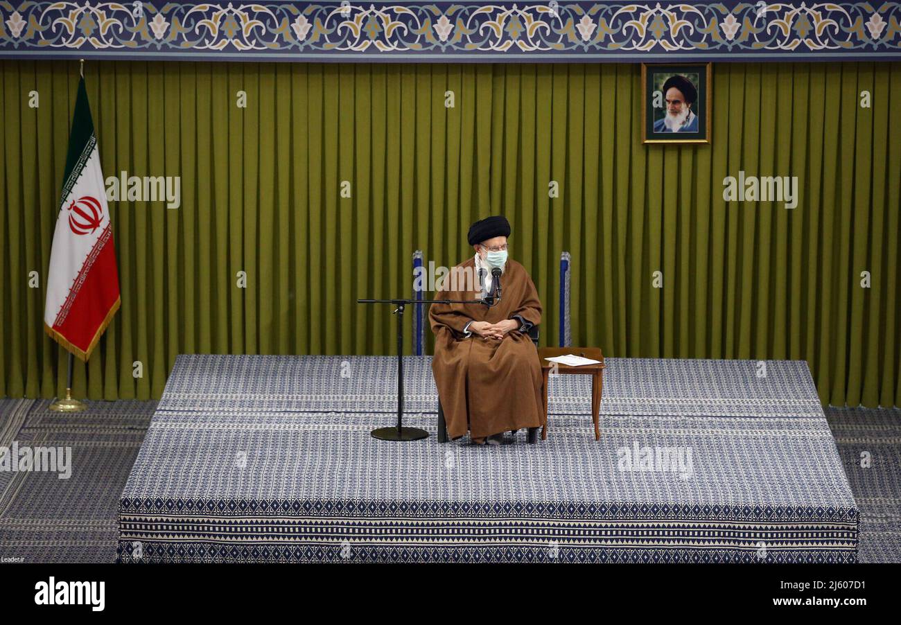 Tehran, Tehran, Iran. 26th Apr, 2022. A handout photo made available by ...