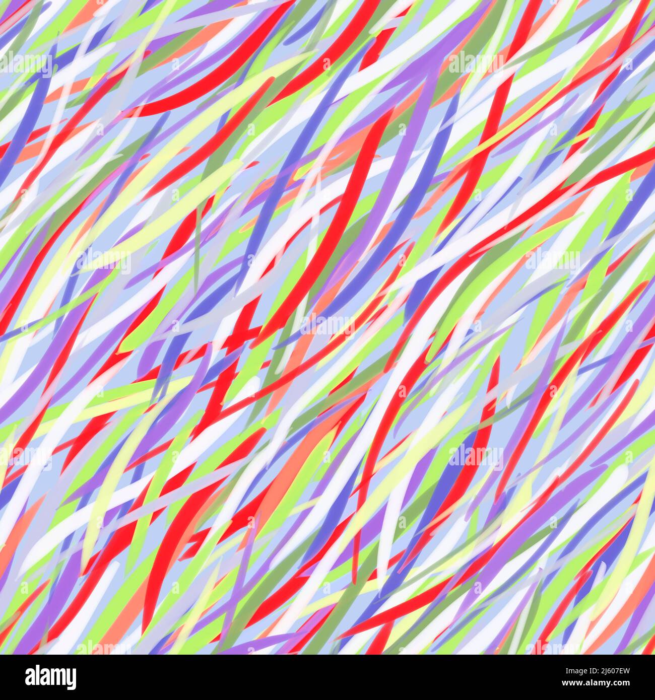 Abstract seamless background with multicolored tape lines on white ...