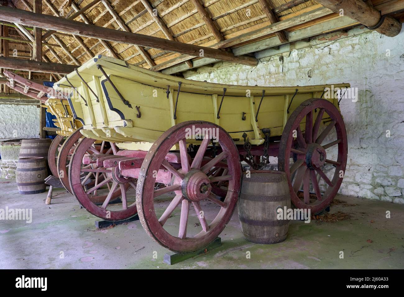 Cider making display, St Fagans National Museum of History Stock Photo ...