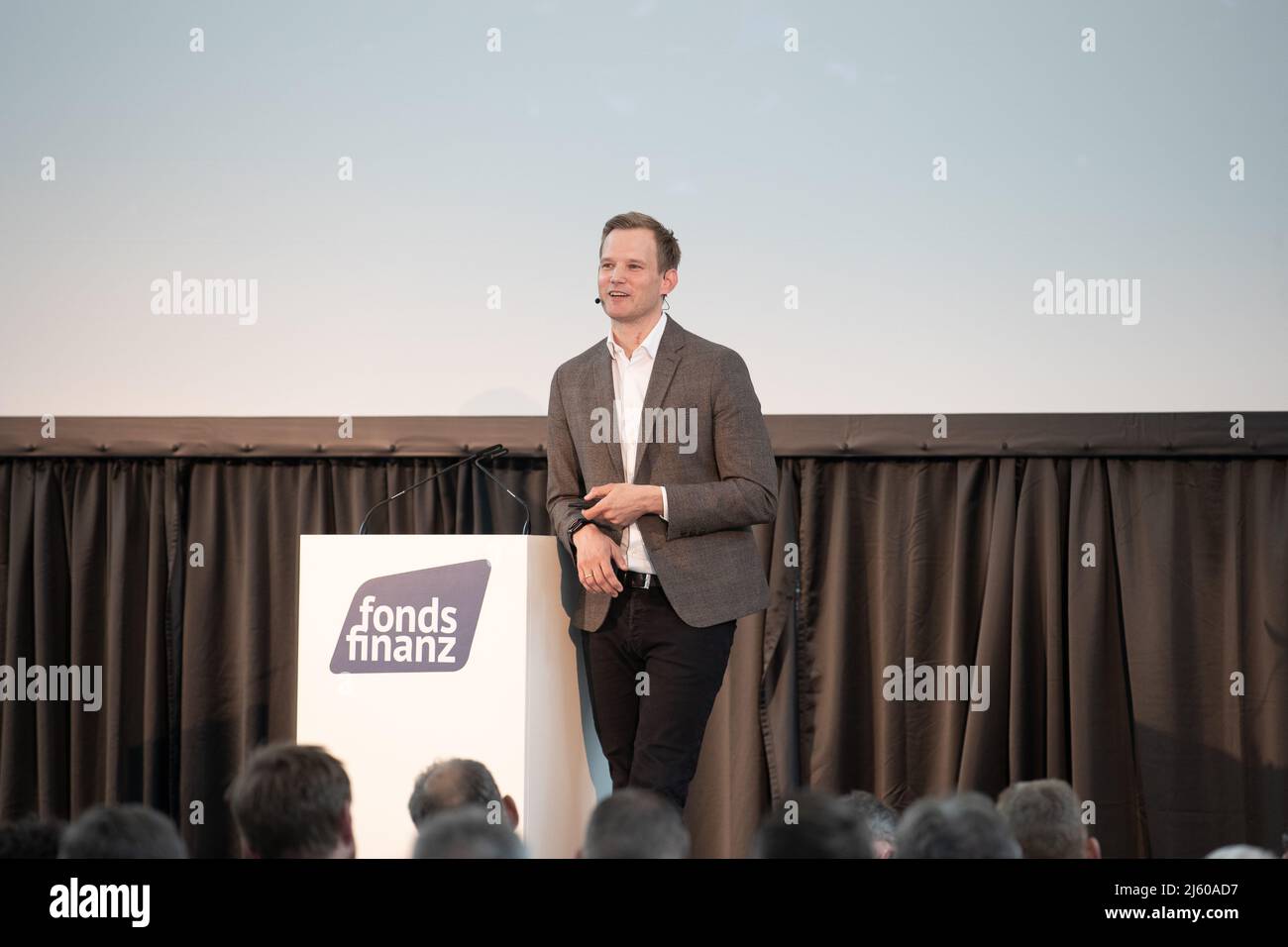 The virologist Prof. Hendrik Streeck speaking on the topic living with ...