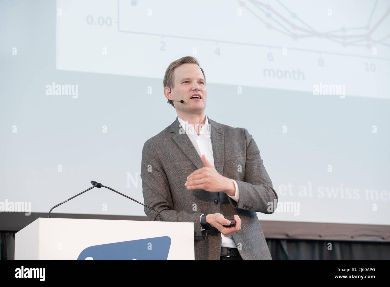 The virologist Prof. Hendrik Streeck speaking on the topic living with ...