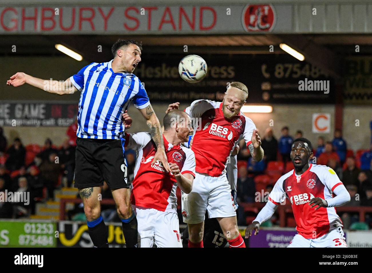Lee Gregory #9 of Sheffield Wednesday has a chance at goal Stock Photo - Alamy